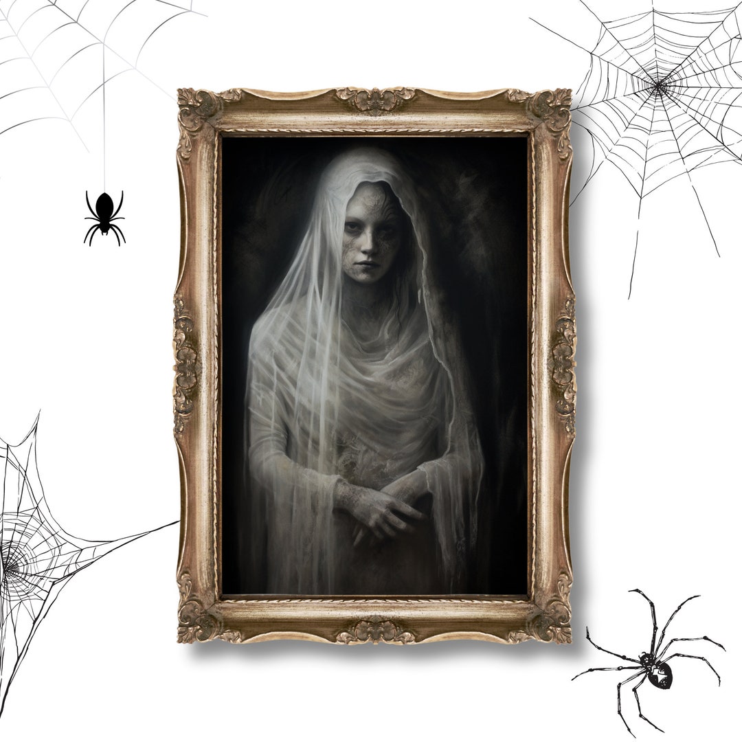 Dark Bride Gothic Art Print, Vintage Halloween Artwork, Goth Home Decor ...