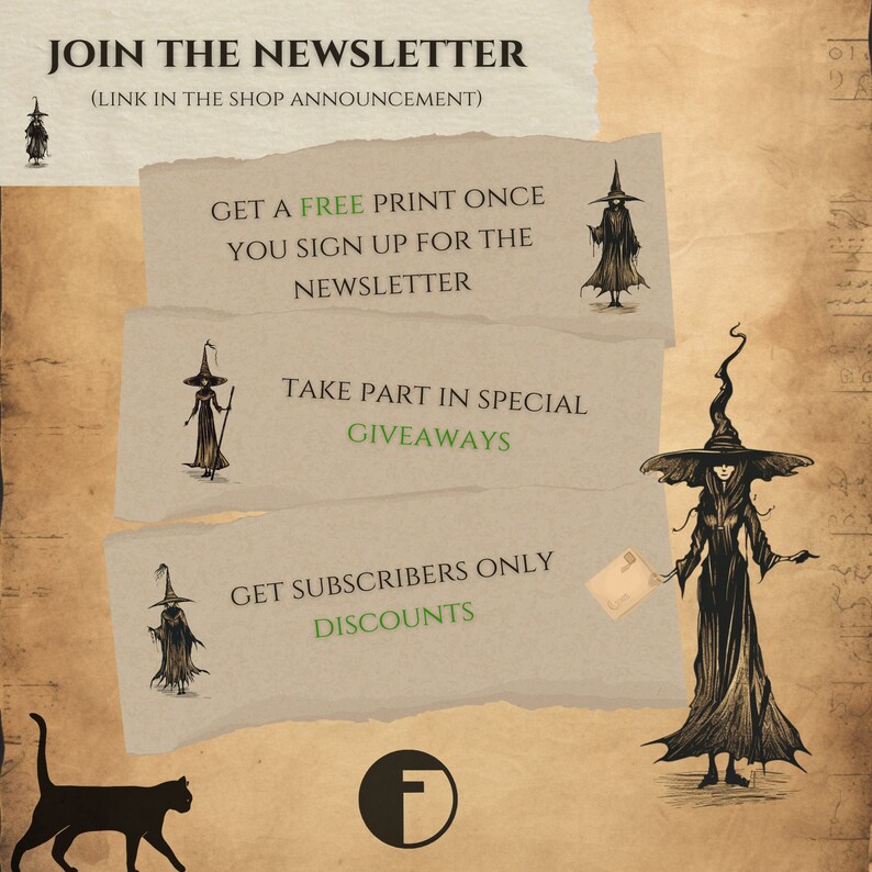 Personalized Witches Poster | Custom Witchy Poster, Witch Party Gift ...