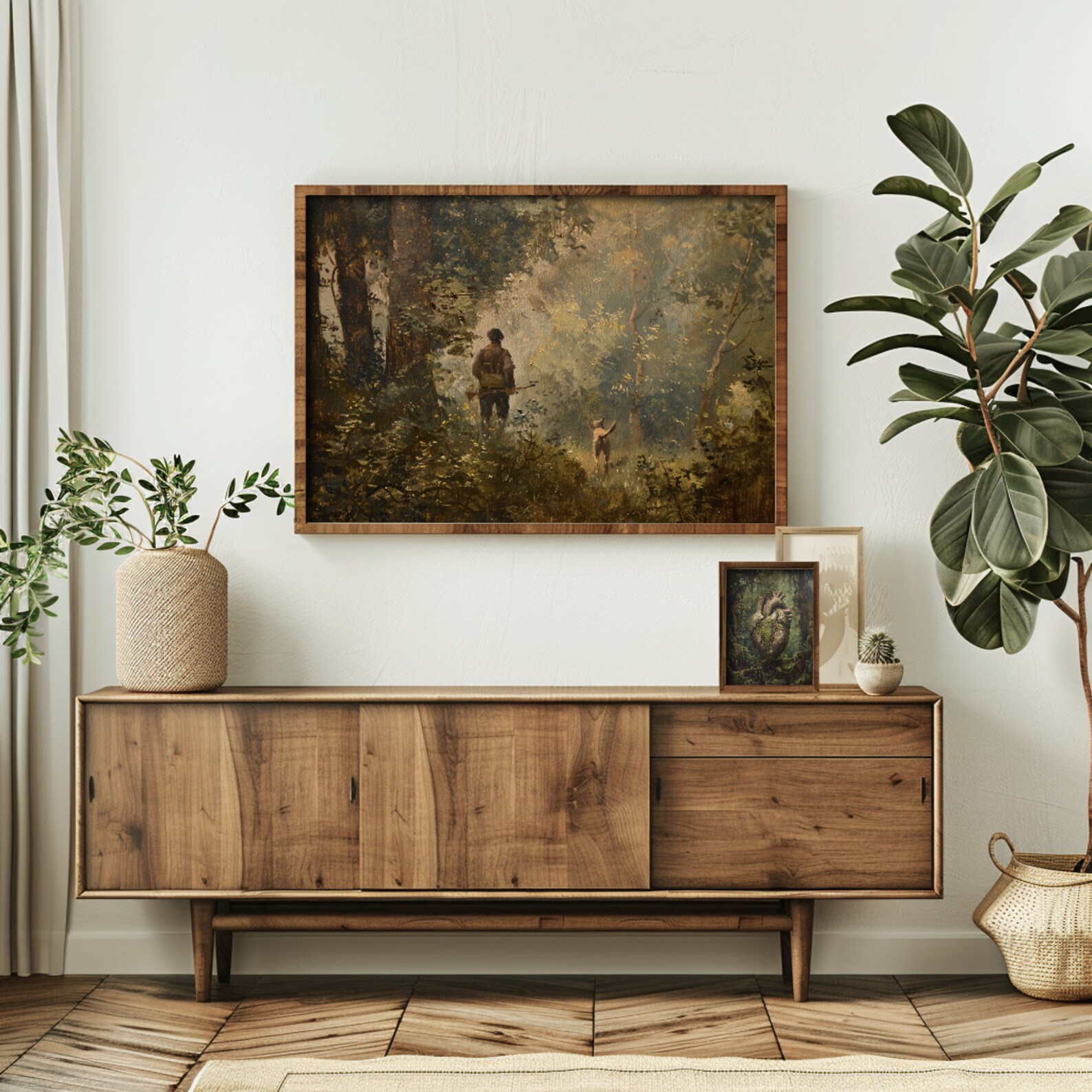 The Hunt Dark Academia Print, Hunting Wall Art, Moody Nature Art ...