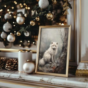 White Fox | Winter Home Decor, Cottagecore Prints, Animal Wall Art ...