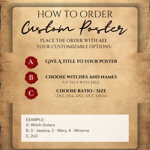 Personalized Witches Poster | Custom Witchy Poster, Witch Party Gift ...