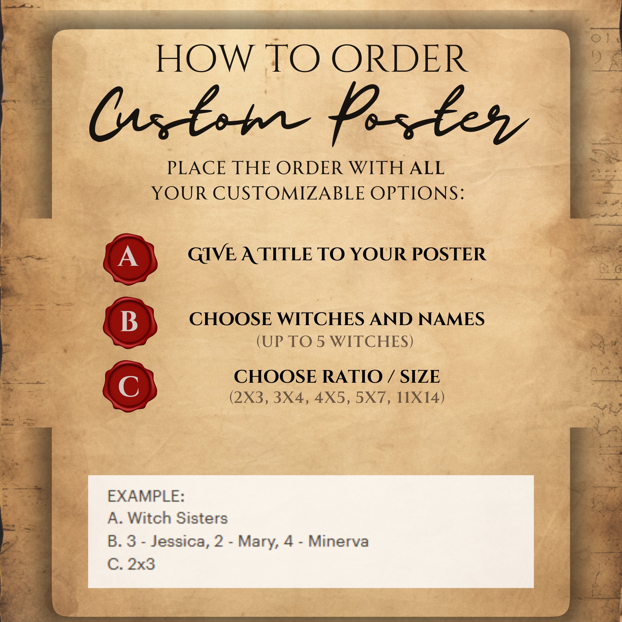 Personalized Witches Poster | Custom Witchy Poster, Witch Party Gift ...