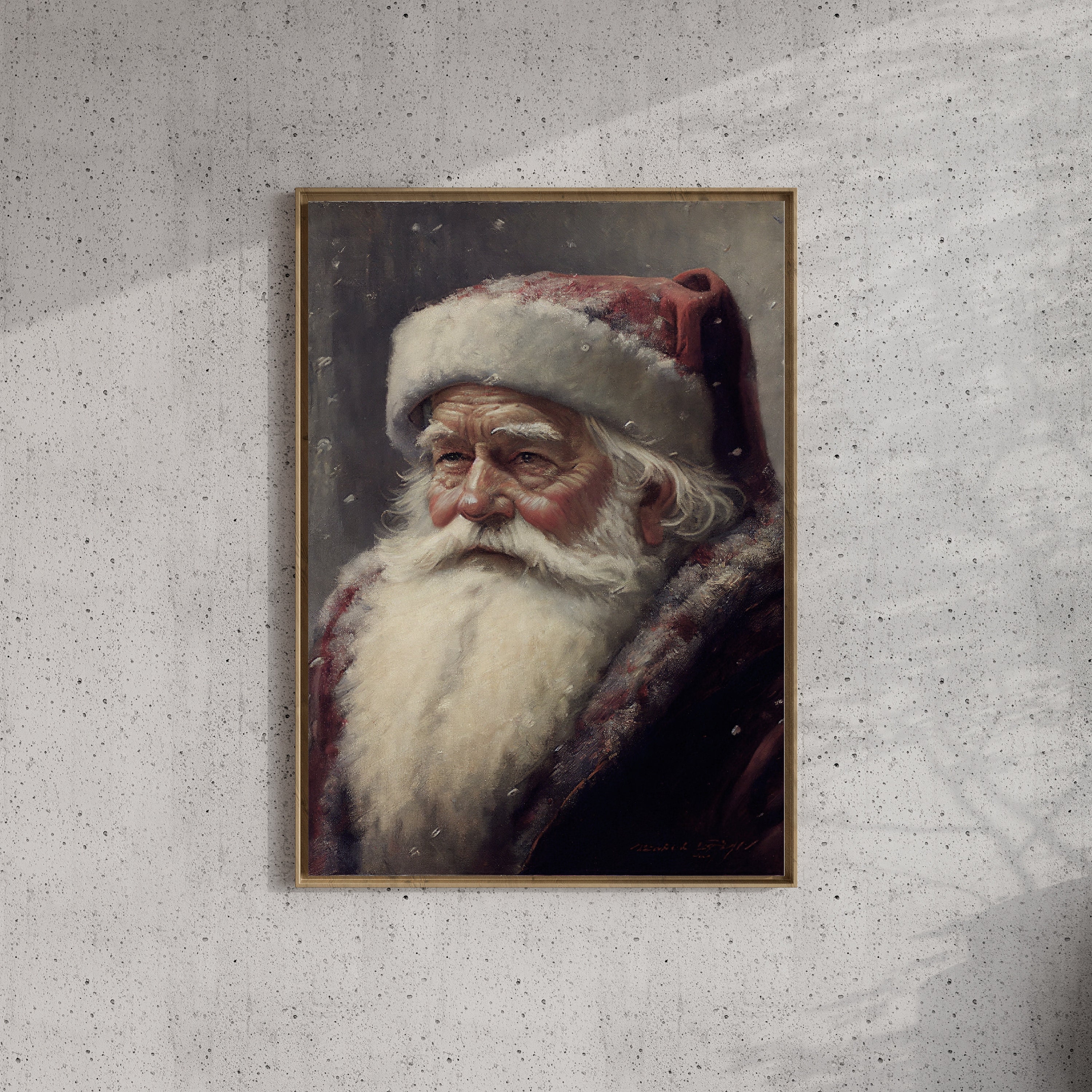 Santa Claus Portrait Painting