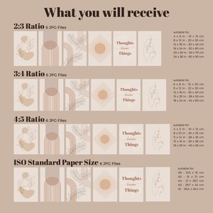 Boho Prints Gallery Set of 6, Printable Wall Art, Digital Download ...