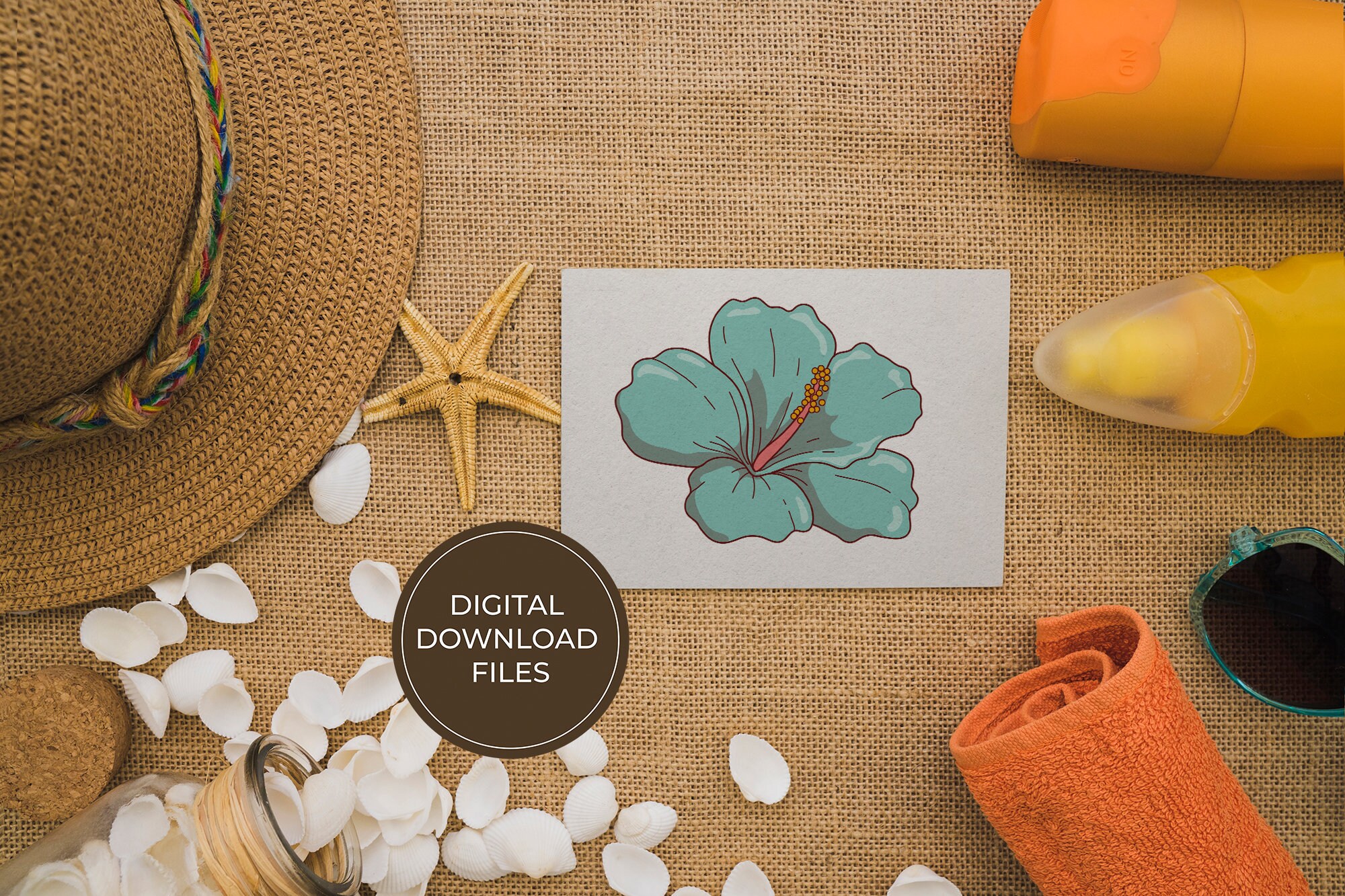 Cute Summer Love Clip Art Bundle Digital Files Including Vectorial Ai Eps Svg Pdf And