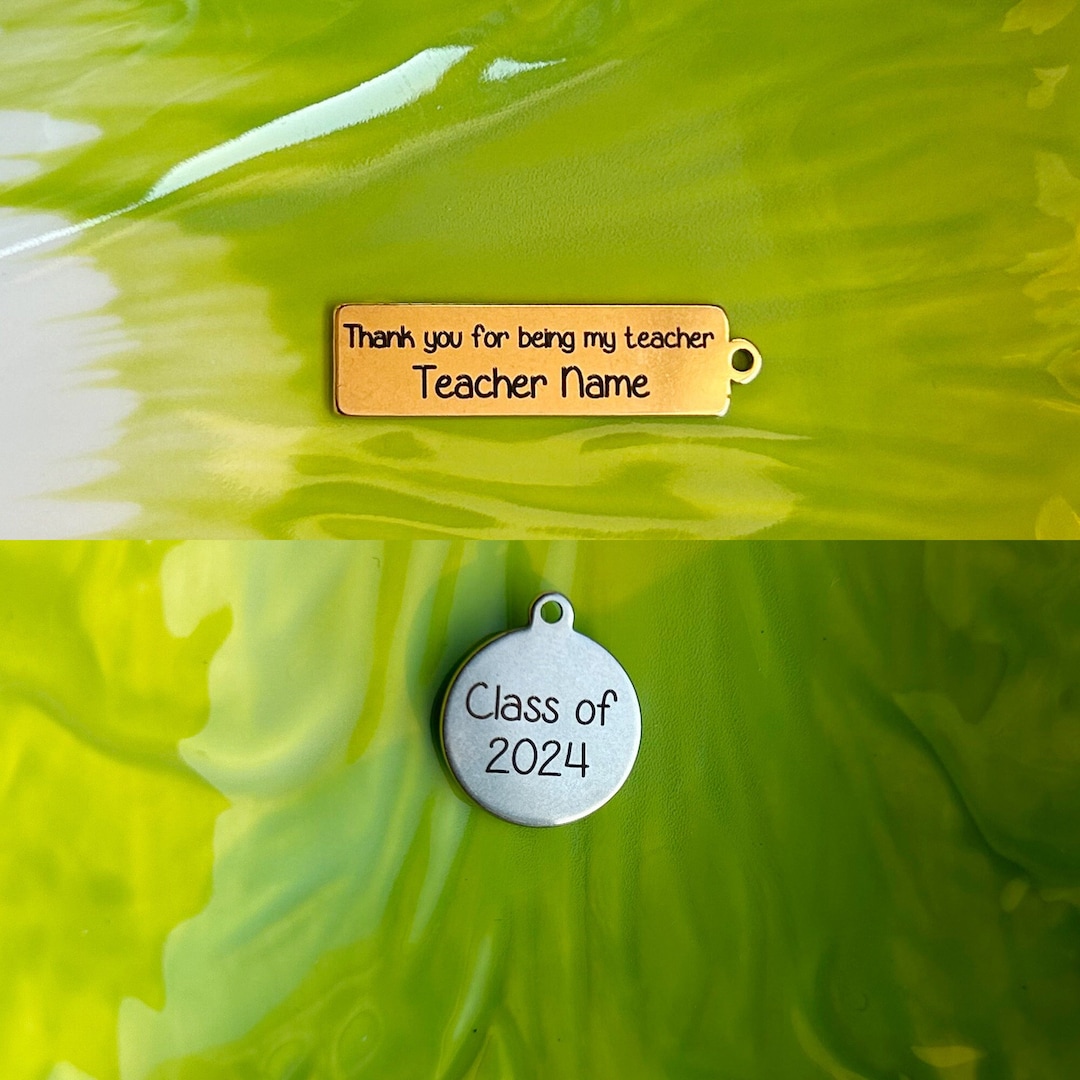 Custom Personalized Jewelry Charms Tag for Birthday,wedding,graduation ...