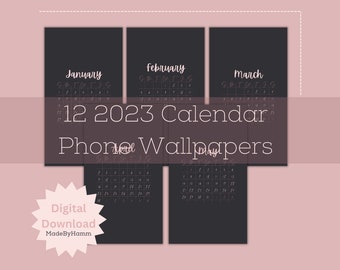 Lock Screen Background Calendar - Etsy