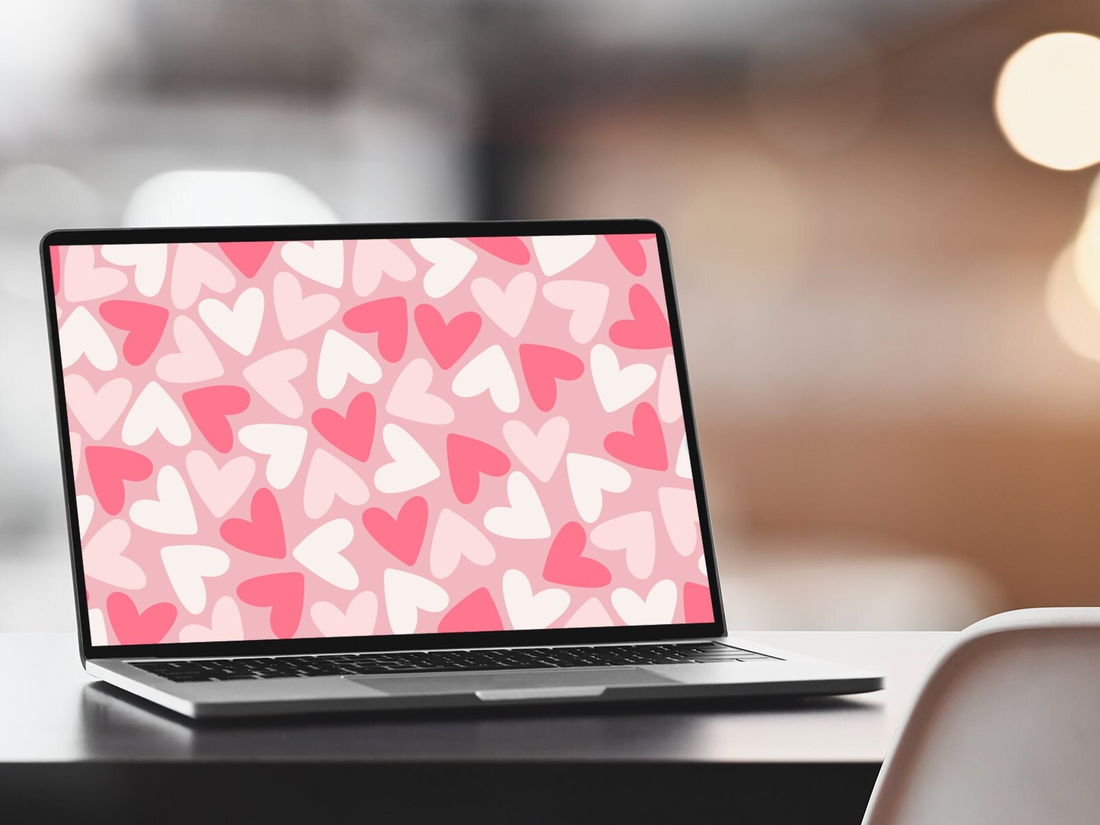 Valentine's Day Hearts Desktop Wallpaper Love Day MacBook PC Background ...