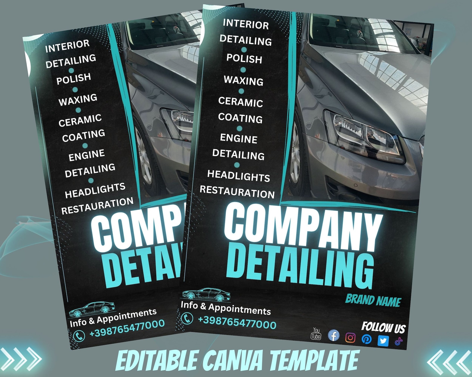 Car Wash Flyer Template Car Detailing Flyer Template Auto Parts Flyer ...