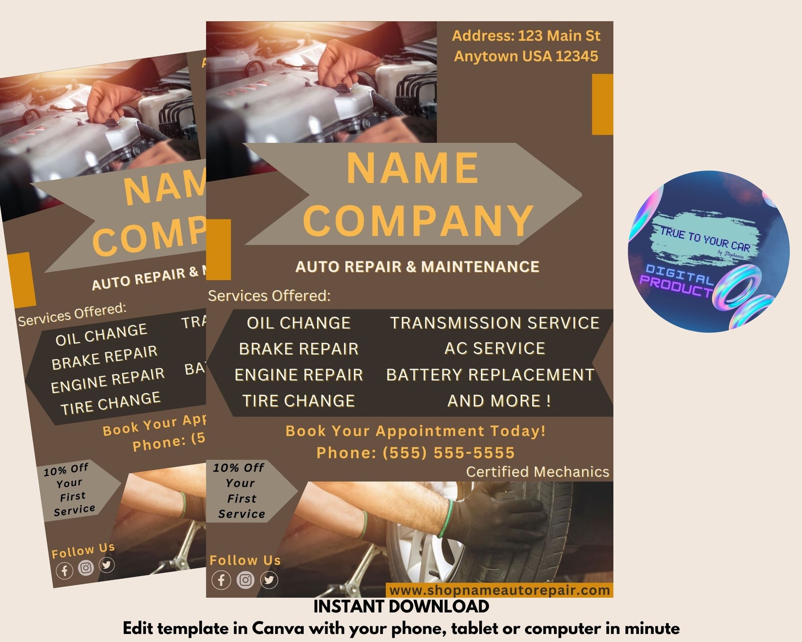 Customizable Auto Repair Flyer Template - Boost Your Business With ...