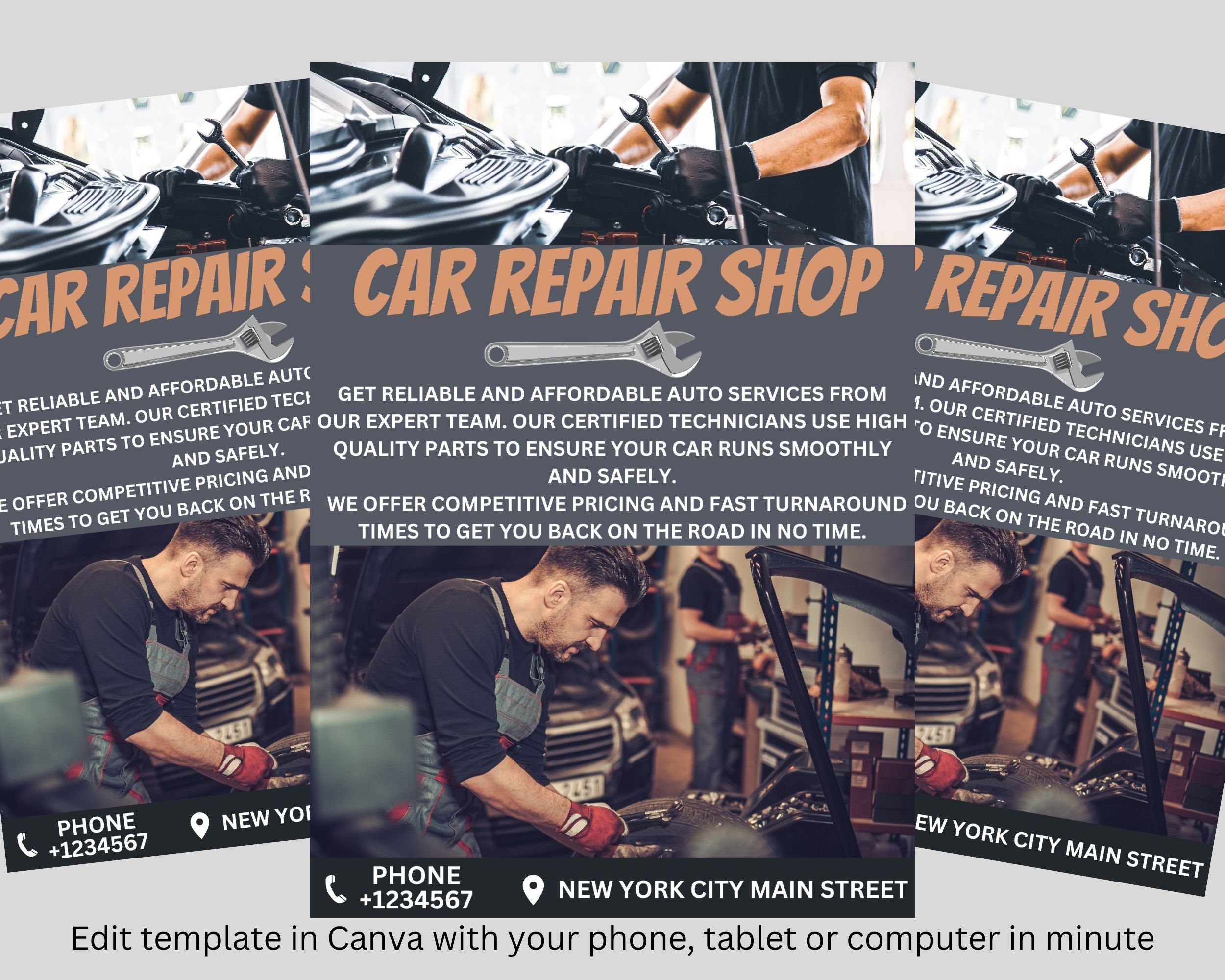 Customizable Car Repair Flyer Template for Auto Repair & Car Repair and ...