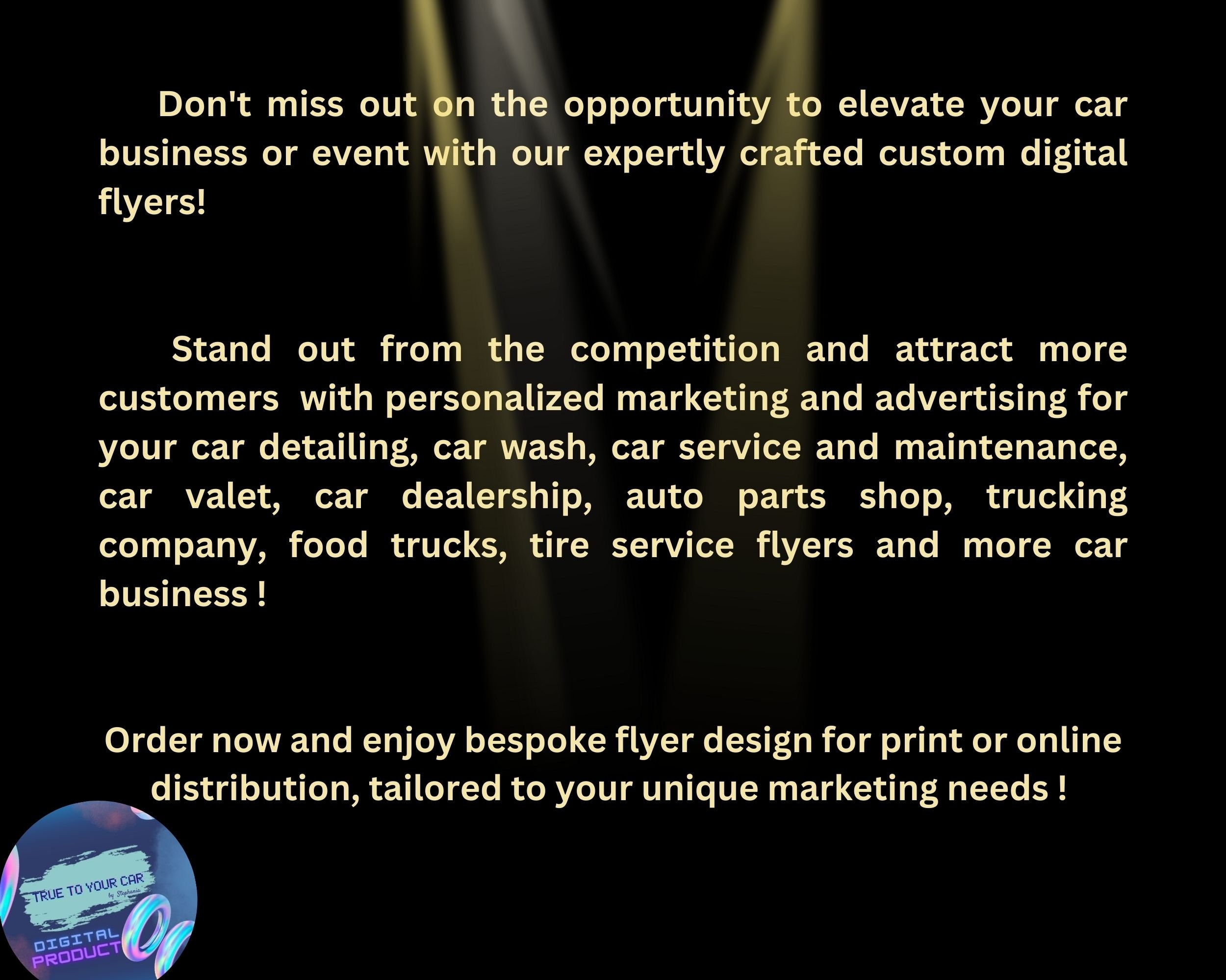 Custom Car Business Flyer Professional Design for Car Detailing/car ...