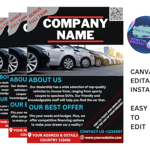 Customizable Car Dealership Flyer Template for Auto Dealership & Car ...