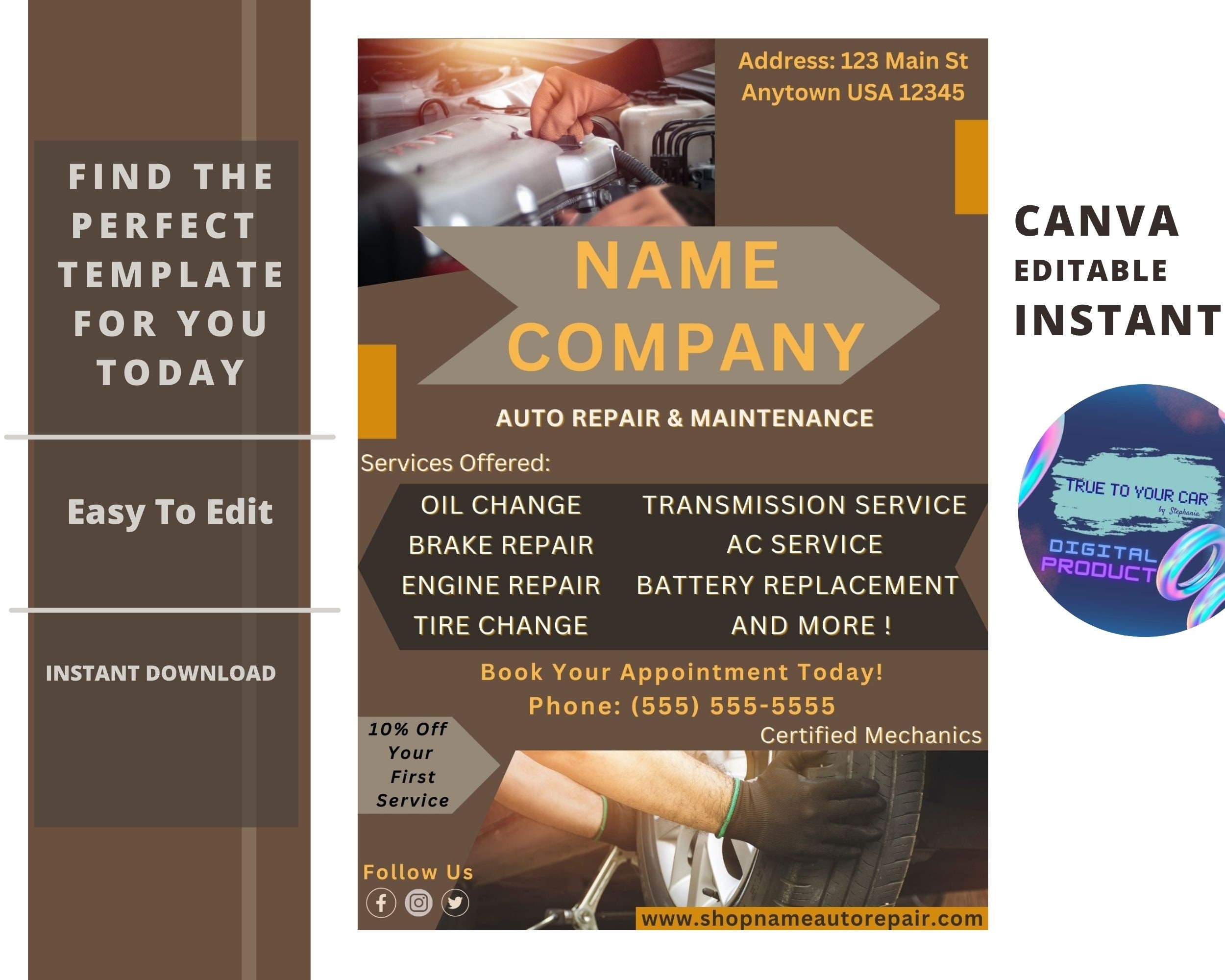 Customizable Auto Repair Flyer Template Boost Your Business With ...