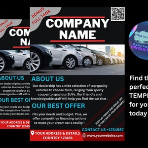 Customizable Car Dealership Flyer Template for Auto Dealership & Car ...