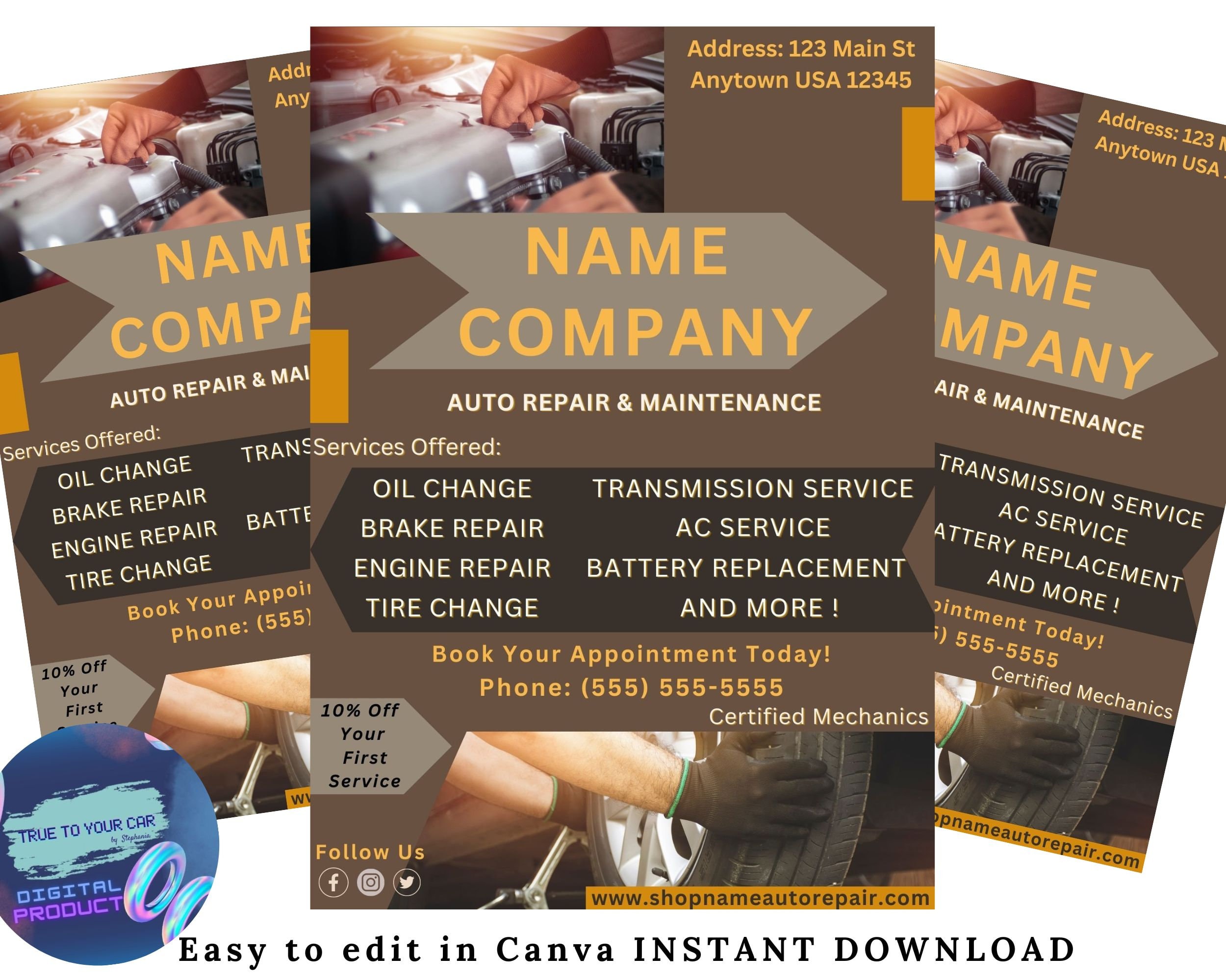 Customizable Auto Repair Flyer Template Boost Your Business With ...