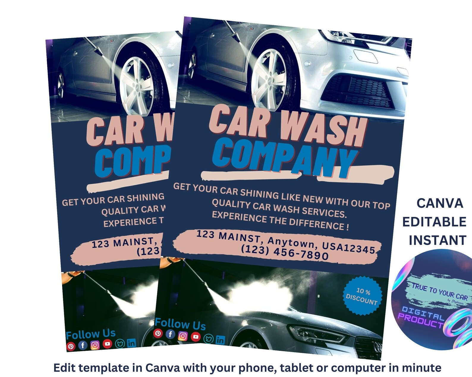Car Wash Flyer Car Detailing Flyer Car Wash Post Auto Detailing ...