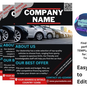 Customizable Car Dealership Flyer Template for Auto Dealership & Car ...