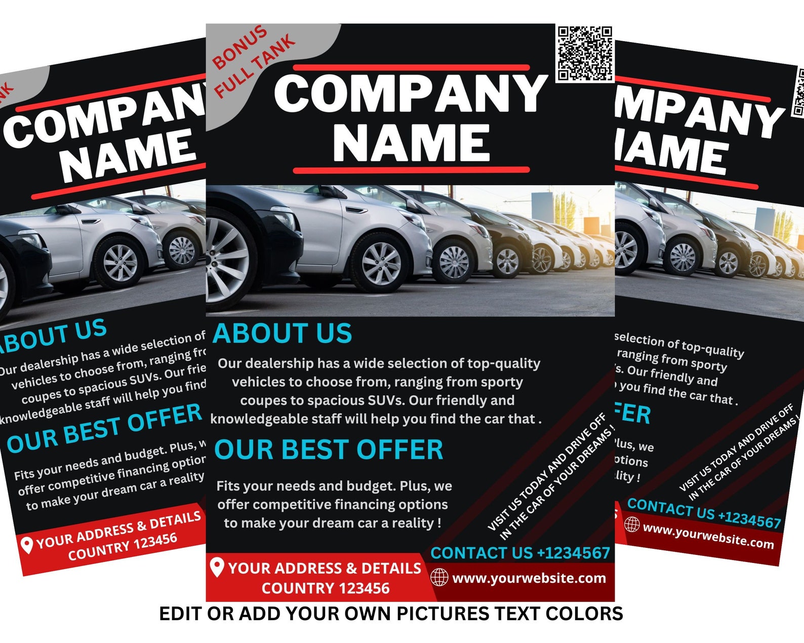 Customizable Car Dealership Flyer Template for Auto Dealership & Car ...