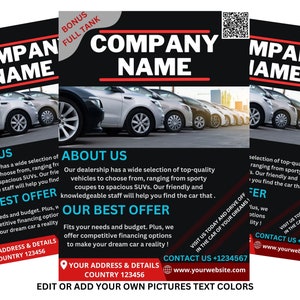 Customizable Car Dealership Flyer Template for Auto Dealership & Car ...