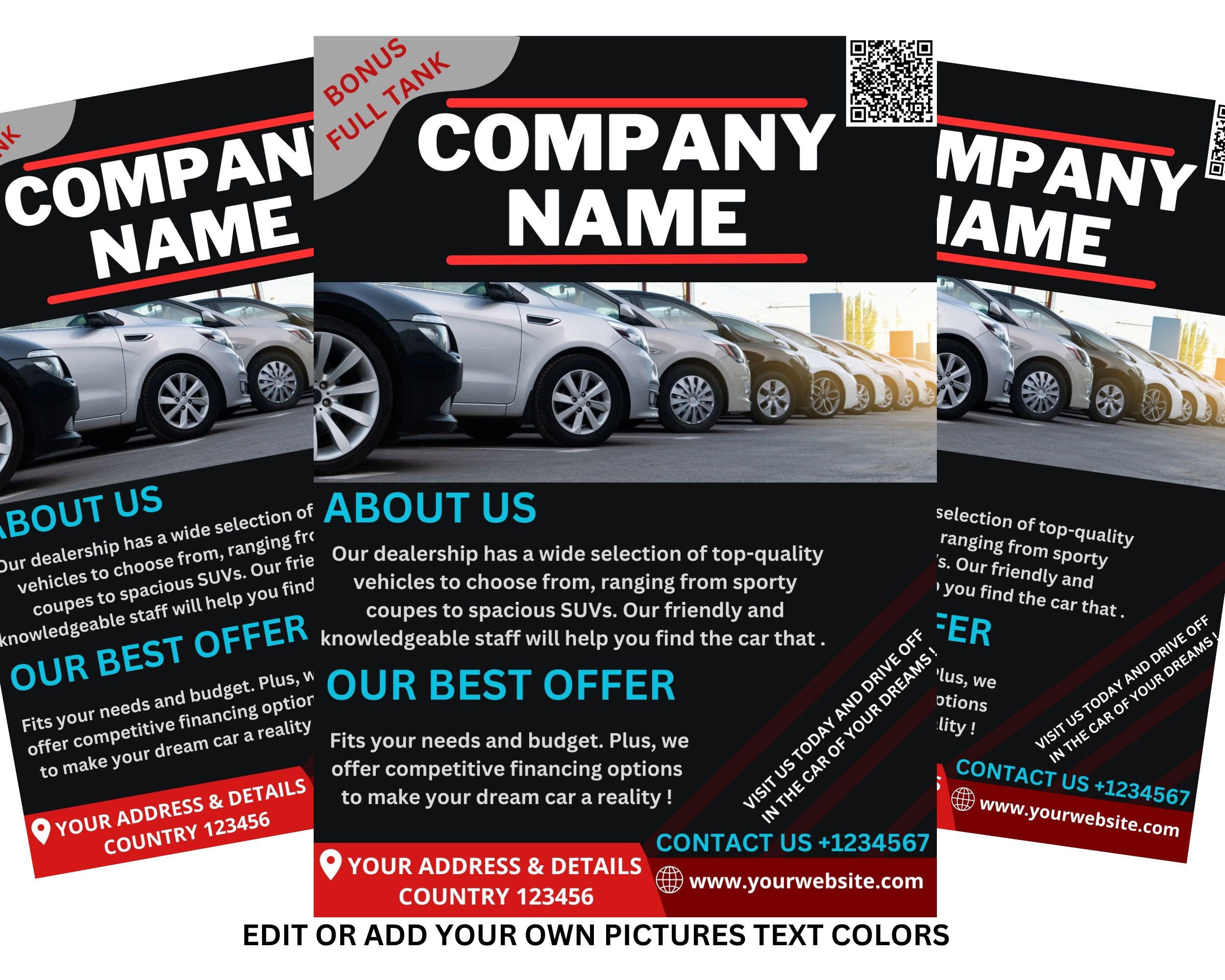 Customizable Car Dealership Flyer Template for Auto Dealership & Car ...