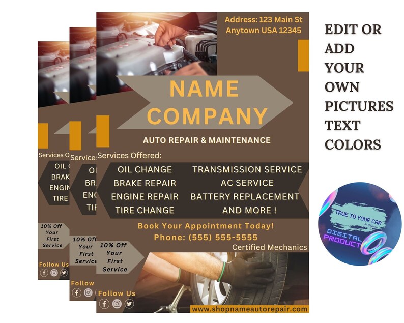 Customizable Auto Repair Flyer Template - Boost Your Business With ...