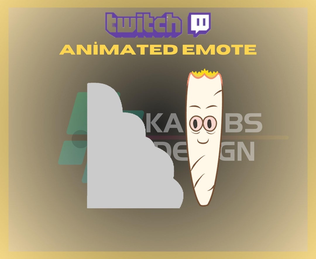 Animated Twitch Emote, Cannabis Weed Emote, Smoking Emote, Cute Emote ...