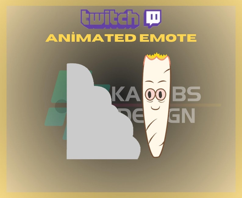 Animated Twitch, Kick Emote, Cannabis Weed Emote, Smoking Emote, Cute ...