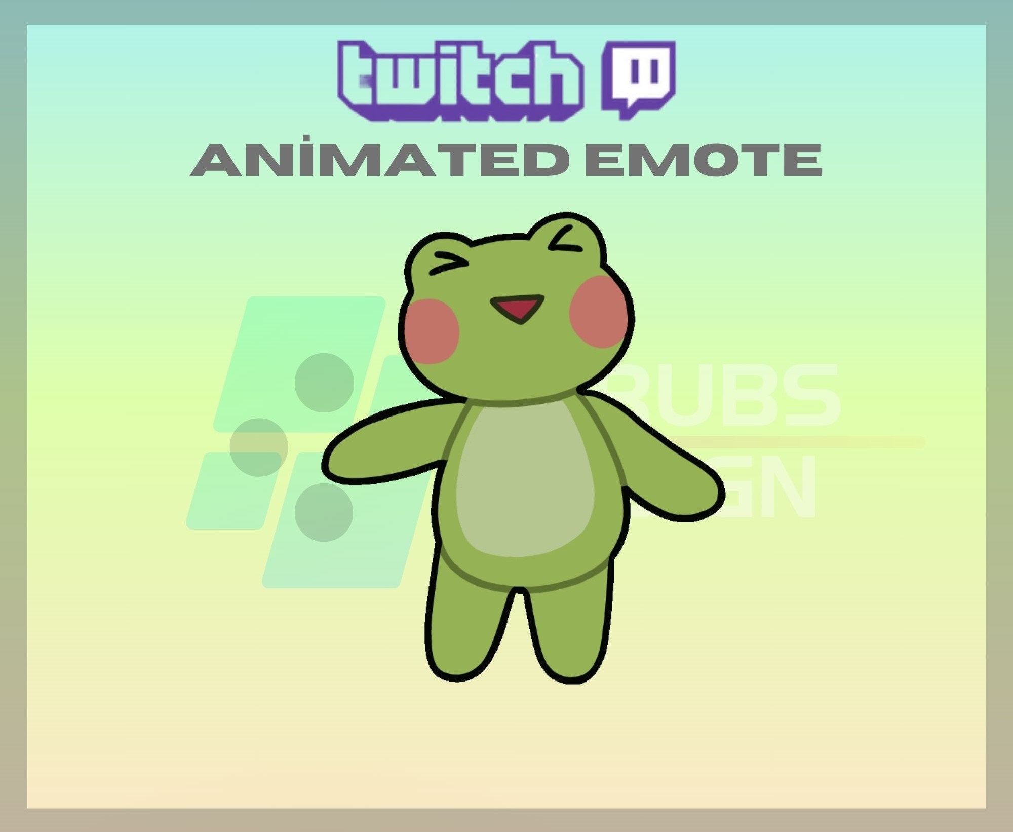 Animated Twitch Emote, Dancing Frog Emote, Cute Emote, Cool Emote ...