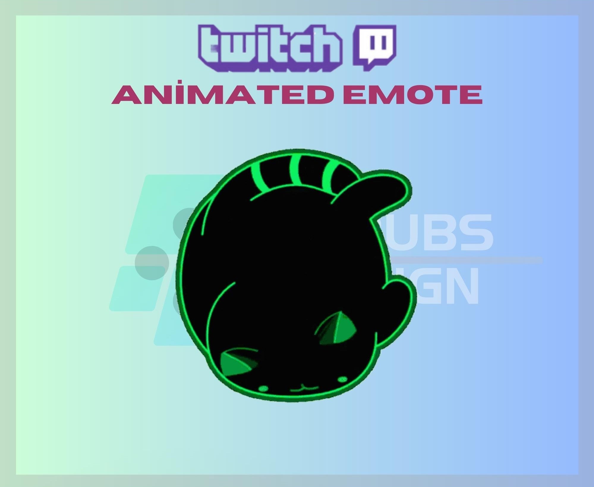 Animated Twitch Emote Rolling Cat Emote Cute Emote Kitten - Etsy