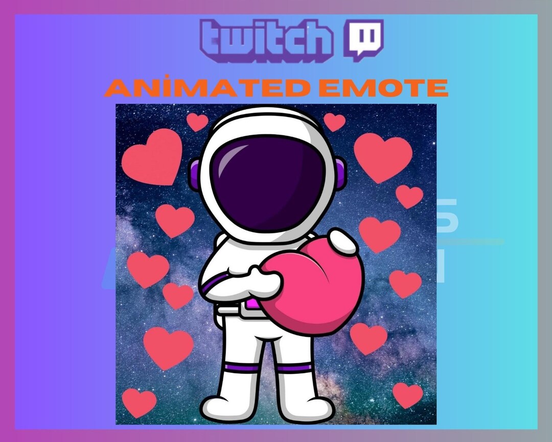 Animated Twitch Emote, Astronaut Emote, Love Emote, Space Emote, UFO ...