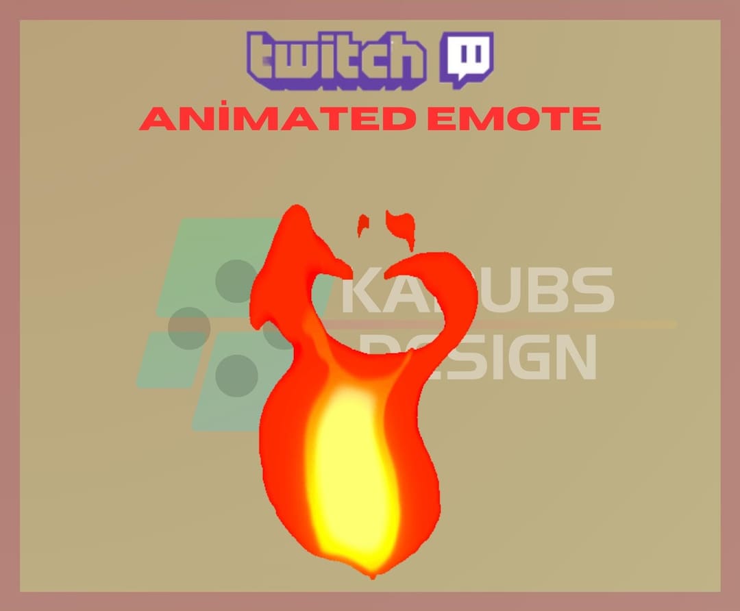 Animated Twitch, Kick Emote, Flamed Fire Emote, Fire Emote, Community ...