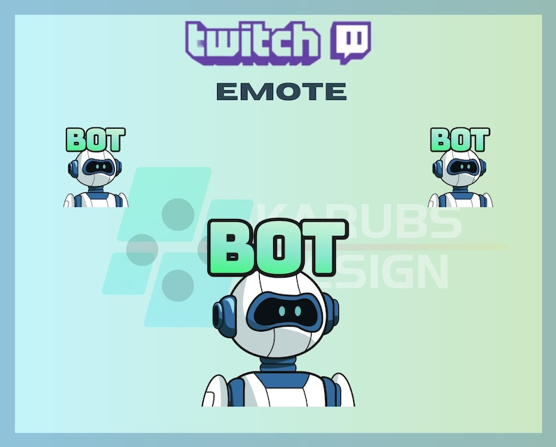 1 Twitch Emotes, Bot Emote, Robot Emote, Community Emote, Twitch Emote ...