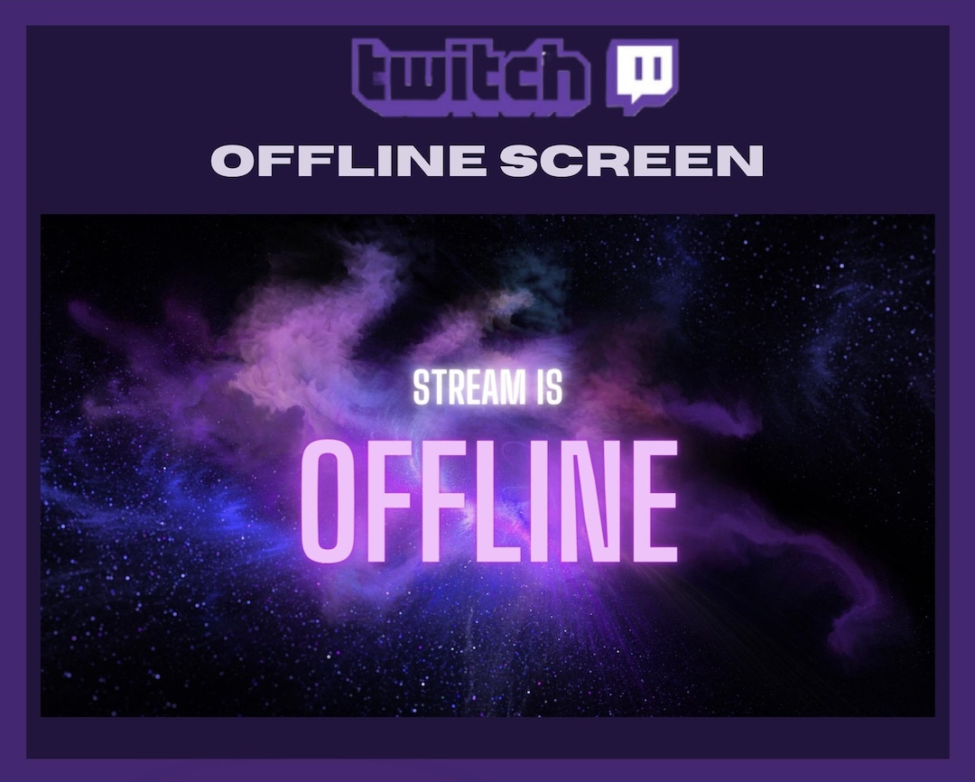 Twitch Banner Offline Screen Streaming, Twitch Background, Stream is ...