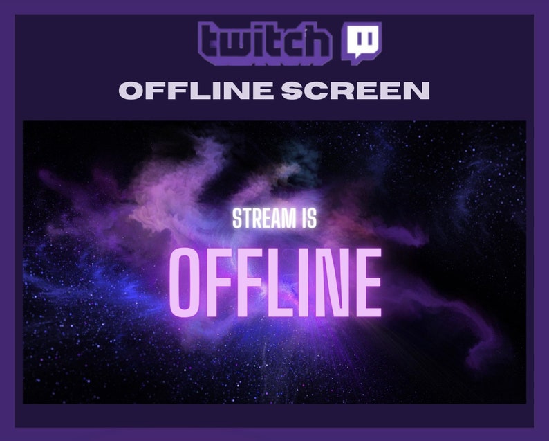 Twitch Banner Offline Screen Streaming, Twitch Background, Stream is ...