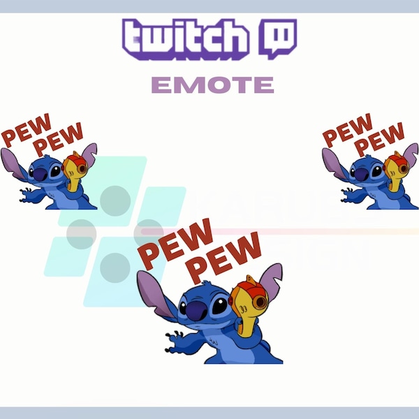 Stitch Twitch Emotes - Etsy