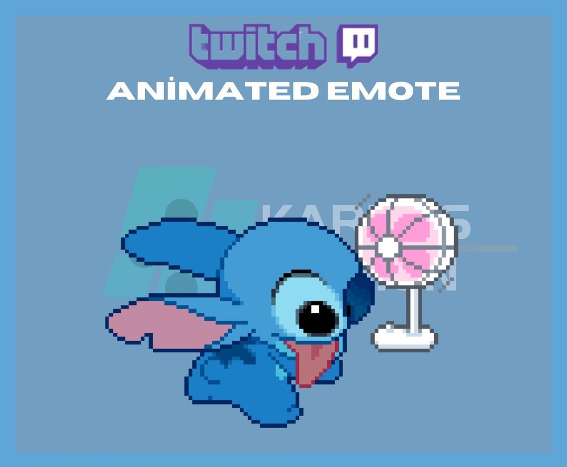 Animated Twitch Emote, Stitch Emote, Stitch Pixel Emote, Cute Emote ...
