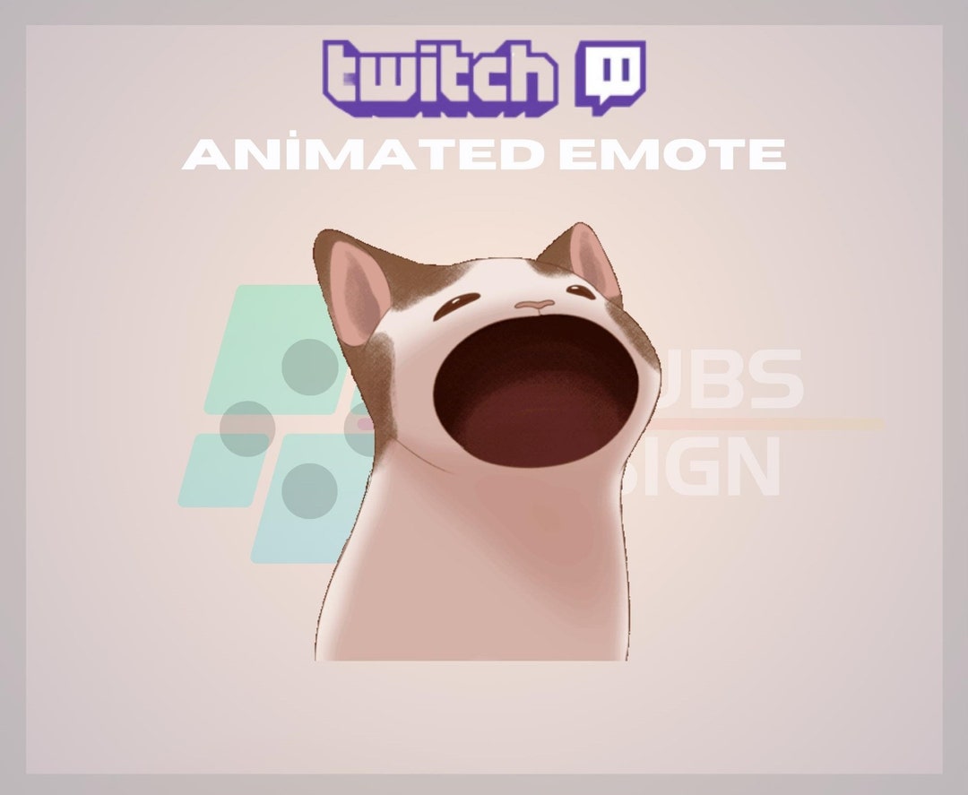 Animated Twitch, Kick Emote, Bop Cat Emote, Cute Emote, Kitten Emote ...