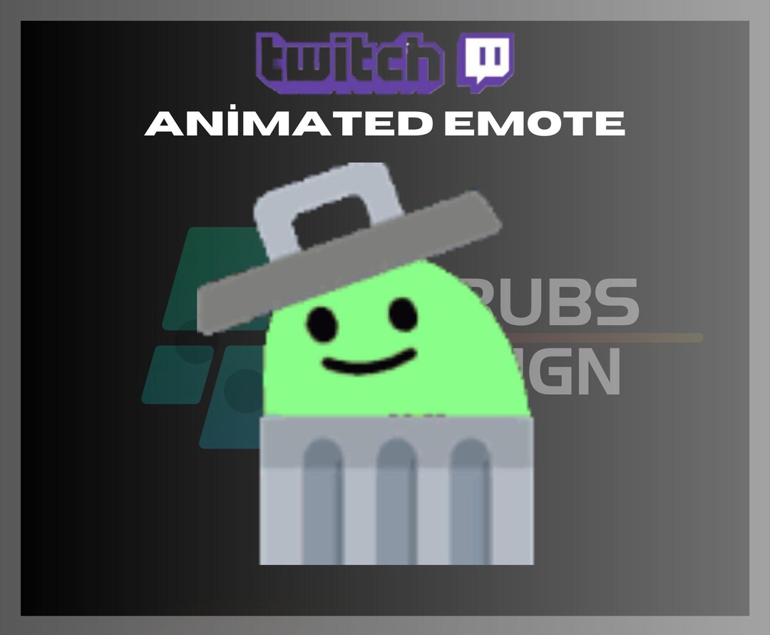 Animated Twitch, Kick Emote, Cute Trash Emote, Dancing Blob Emote ...