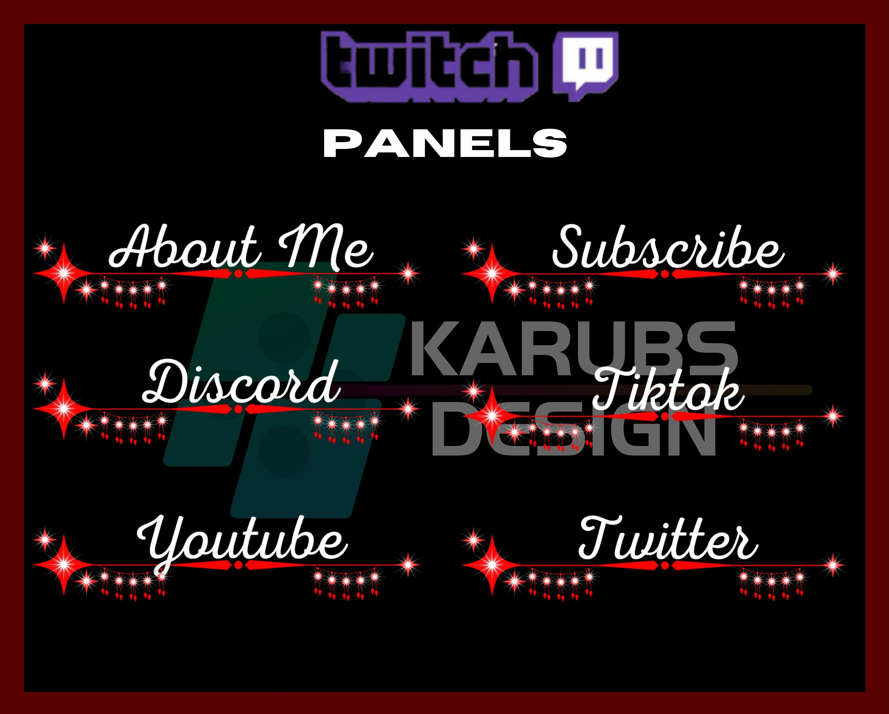 15x Twitch Panels Pack magical Panels, Simple, Elegant, Magical, Witchy ...