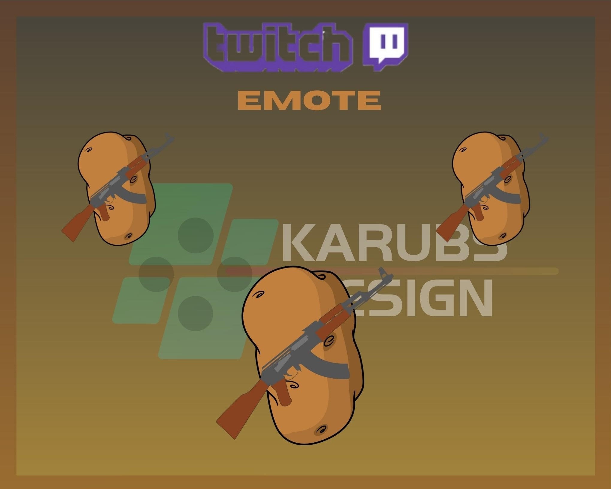 1 Twitch Emote, Potato Aim Emote, Funny Emote, Aim Emote, FPS Emote ...