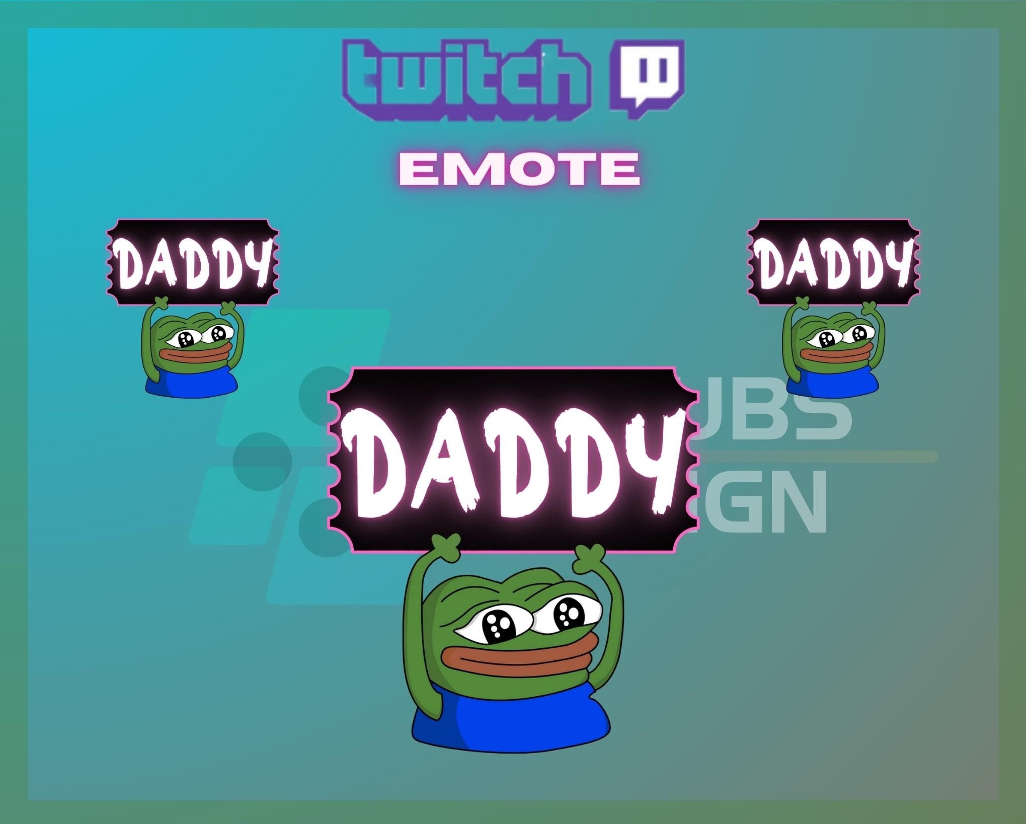 1 Twitch Emote, Frog Daddy Emote, Frog Emote, Green Frog Emote, Daddy ...
