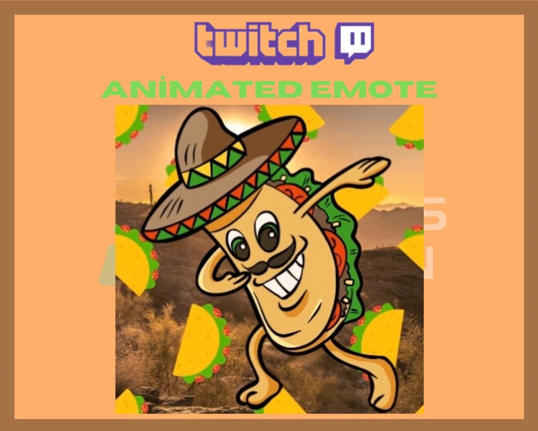 Animated Twitch, Kick Emote, Taco Emote, Food Emote, Dancing Emote ...