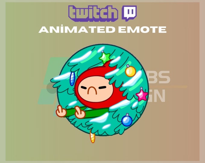 Animated Twitch, Kick Emote, Christmas Emote, New Year Emote, Cute ...