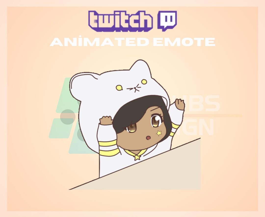 Animated Twitch, Kick Emote, Cute Girl Emote, Kawaii Emote, Girl Emote ...