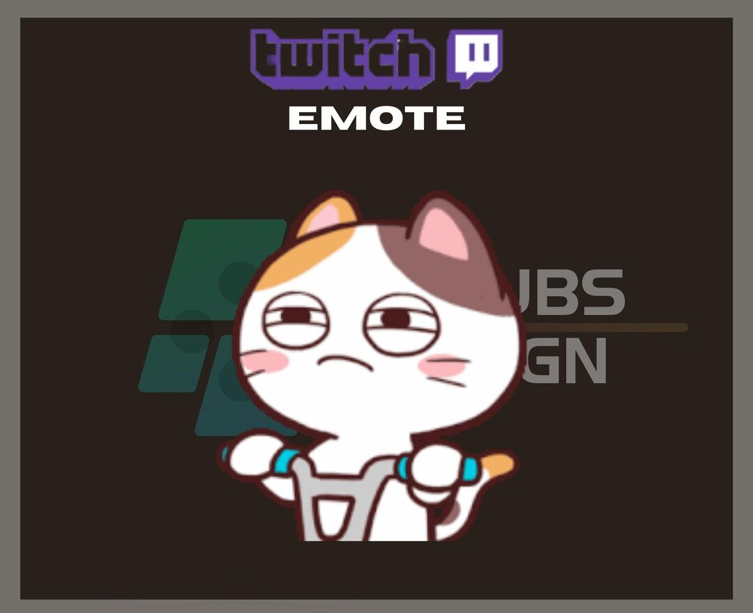 Animated Twitch, Kick Emote, Cat Emote, Bicycle Emote, Cute Cat, Kitten ...