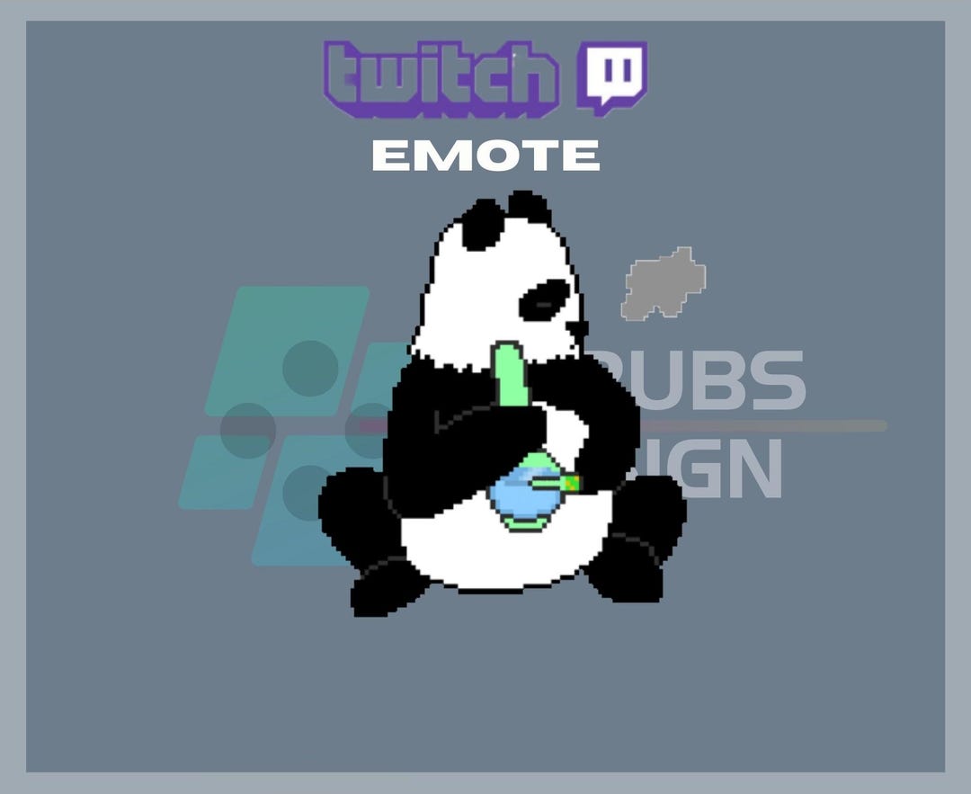 Animated Panda Meme Emote: Twitch/kick Streamers (instant Download) - Etsy