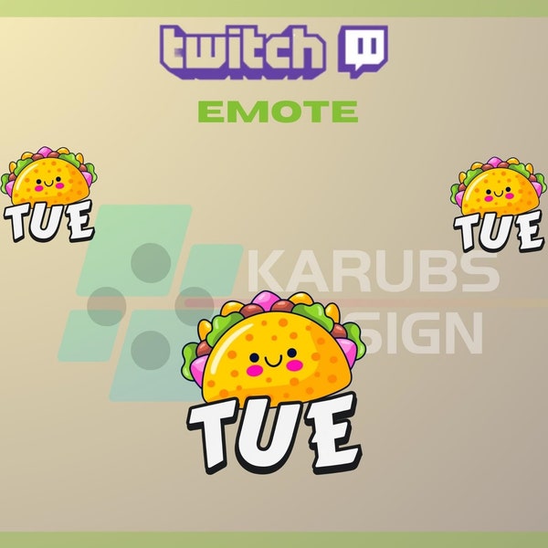 Taco Tuesday Emote - Etsy
