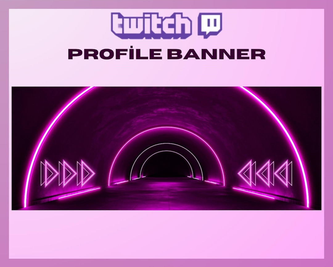 Twitch Profile Banner Neon, Neon Futuristic Theme, Neon Pink Tunnel ...