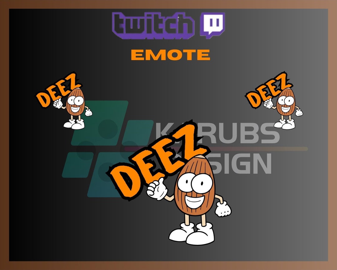 1 Twitch Emote, Deez Nuts Emote, Community Emote, Nut Emote, Kawaii ...